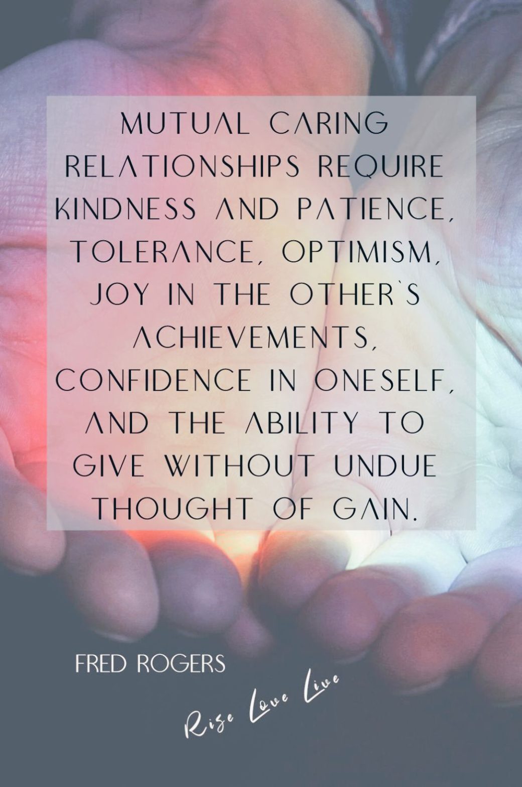 Our patience & Our Kindness | Rise ... Love ... Live